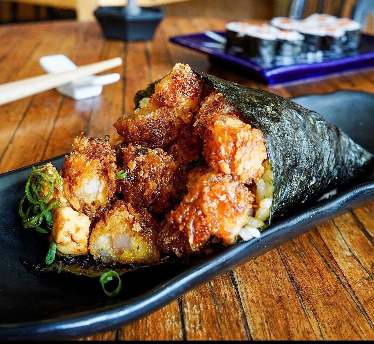Crumbed Prawn Hand Roll | SENSEI SUSHI SYDNEY PTY LTD
